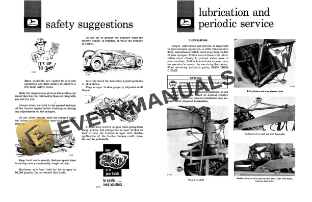 John Deere 400 Elevating Scraper Operator Manual OMU12765