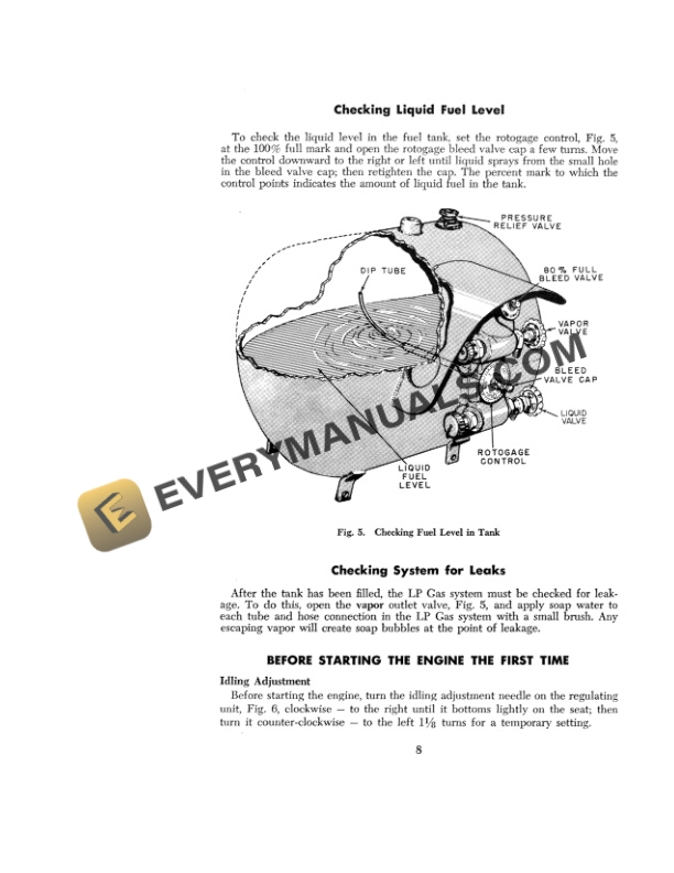 Case 500B, 600B Tractor Operator Manual 9-92171 PDF