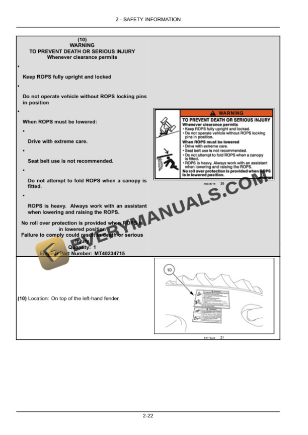 Case Farmall 30C, 35C Compact Tractor Operator Manual 47578253 PDF