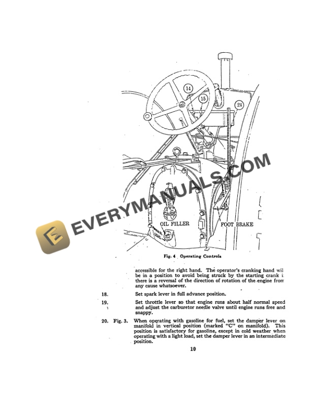 Case Model L Tractor Operator Manual 5215 PDF