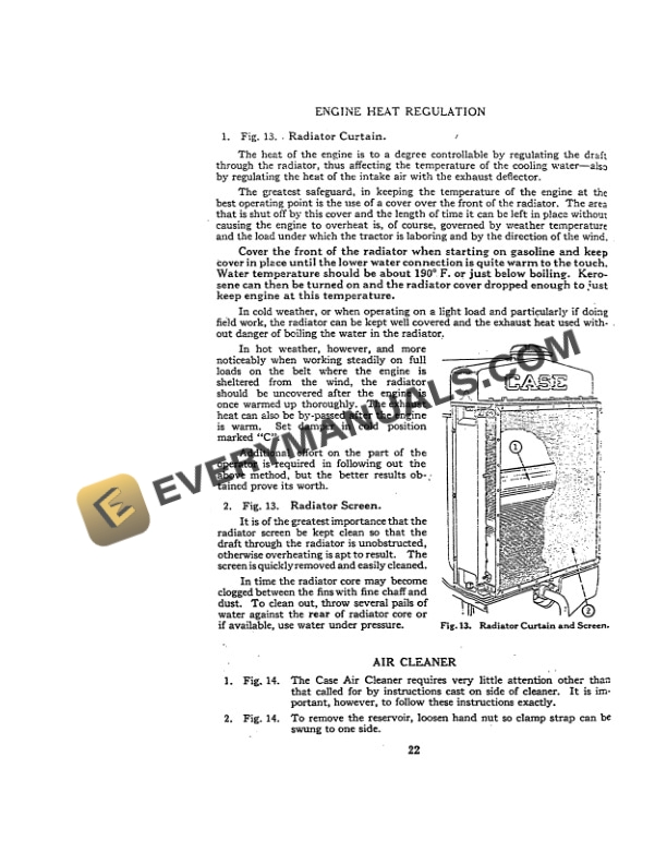 Case Model L Tractor Operator Manual 5215 PDF