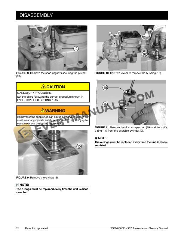 Manitou Type 367 Gear Box Repair Manual 647657EN