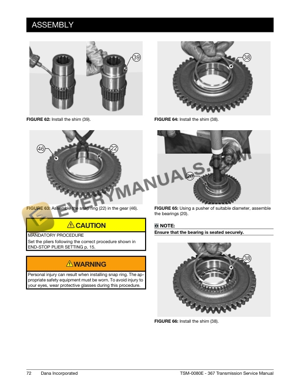 Manitou Type 367 Gear Box Repair Manual 647657EN