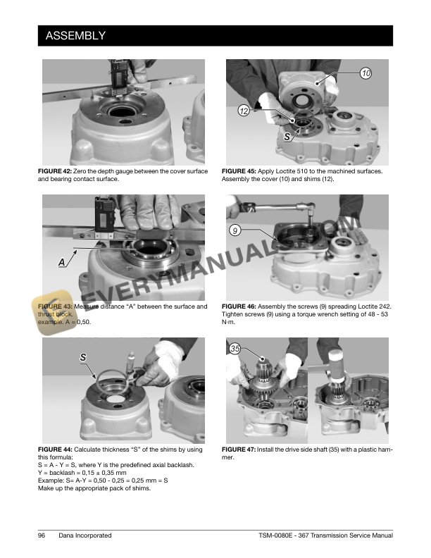 Manitou Type 367 Gear Box Repair Manual 647657EN